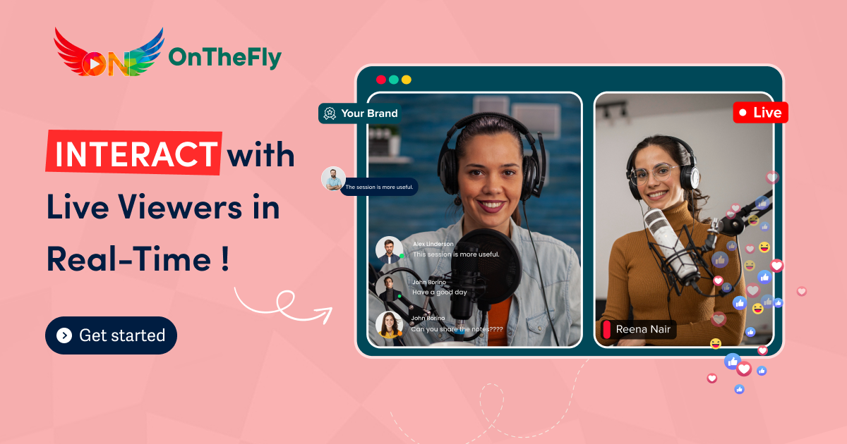 OnTheFly Live Stream Chat : Connect & Build Community